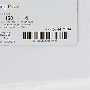 McKesson 26-M1910A Fetal Monitoring Paper Z-Fold, Compatible with Hewlett-Packard, 5.9" Width, 49' Length (Pack of 6000)