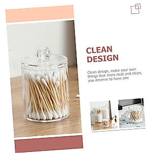 FELTECHELECTR 2pcs Box Cotton Ball Storage Box Glass Storage Jars Cotton Pad Holder Glass Stand Jewelry Organizer Tray Tool Organizer Box And Cotton Holder Set Multipurpose Cosmetic Organizer