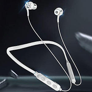 #CUMWJ1 Neckband Bluetooth Headphones Hd Stereo Wireless Sports Earphones Around Neck Bluetooth Headphones Noise Cancelling M