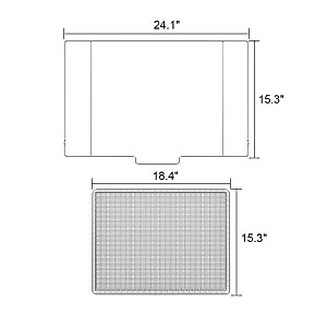 Air Fry Basket Air Fry Tray Replacement Part and Oven Rack for Chicken, French Fries, Onion Rings (NOT FIT LG Stove)