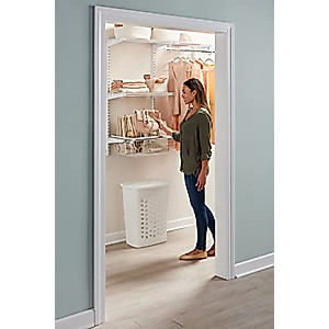 Rubbermaid Configurations Sliding Basket for Closet Drawer Organization, Sturdy Slide Out Basket, White