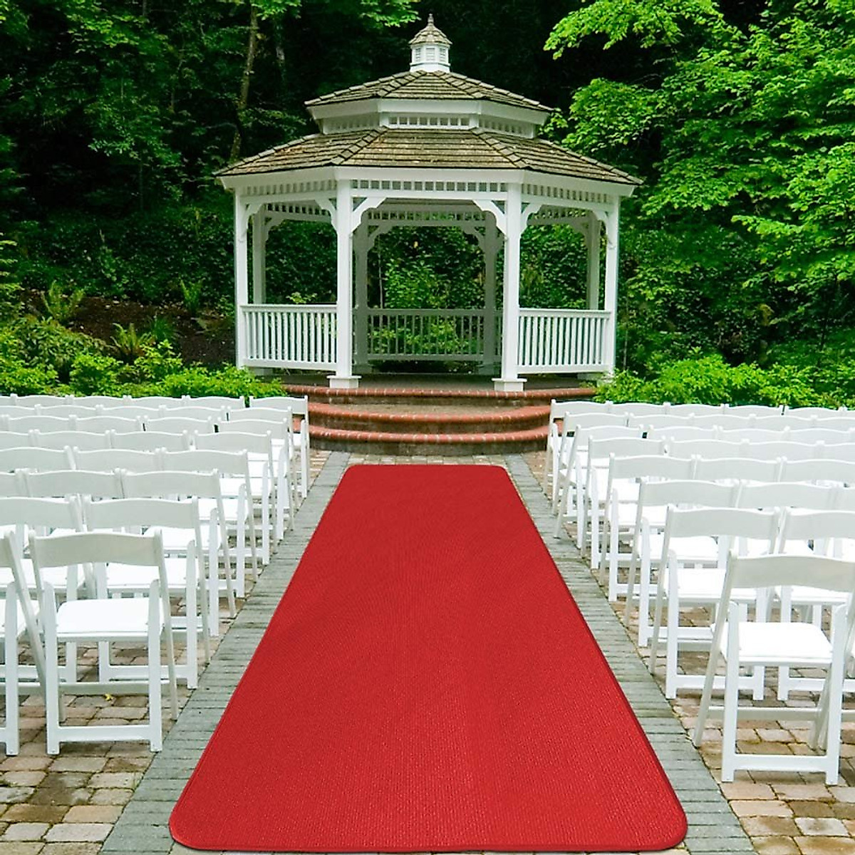 House, Home and More Red Carpet Aisle Runner - 3 Feet x 10 Feet