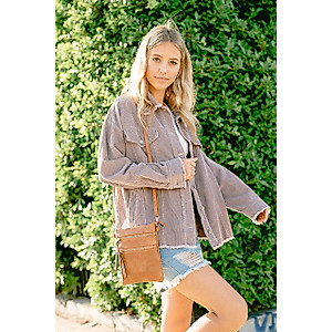 Isabelle Functional Multi Pocket Crossbody Bag (Dusty Pink)