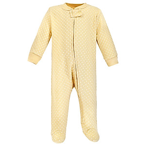 Hudson Baby Unisex Baby Premium Quilted Zipper Sleep and Play, Fall Botanical, 3-6 Months