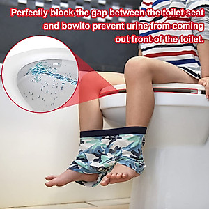 YueJuan Pee Guard for Toilet Seat, Toilet Splash Guard, Potty Training Pee Splash Guard for Kids, with Superglue -Strongest Stickiness, Prevents Kids and Adult from Peeing Splash(Transparent 4 Pcs)