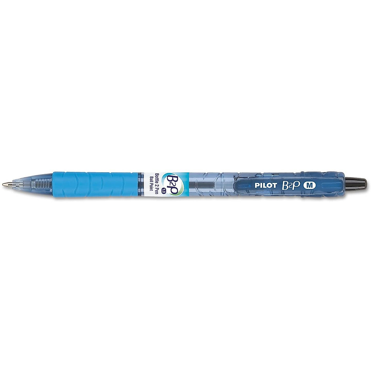PILOT B2P - Bottle to Pen Refillable & Retractable Ball Point Pen Made From Recycled Bottles, Fine Point, Black Ink, 6 PACK