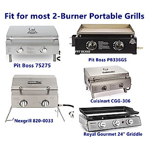 Heavy Duty 24 Inch Grill Cover Compatible with Cuisinart CGG-306, Royal Gourmet 24’’ Tabletop Griddle PD1301R/ PD1301S, Ninja OG751, Compatible with Pit Boss 75275 & PB336GS