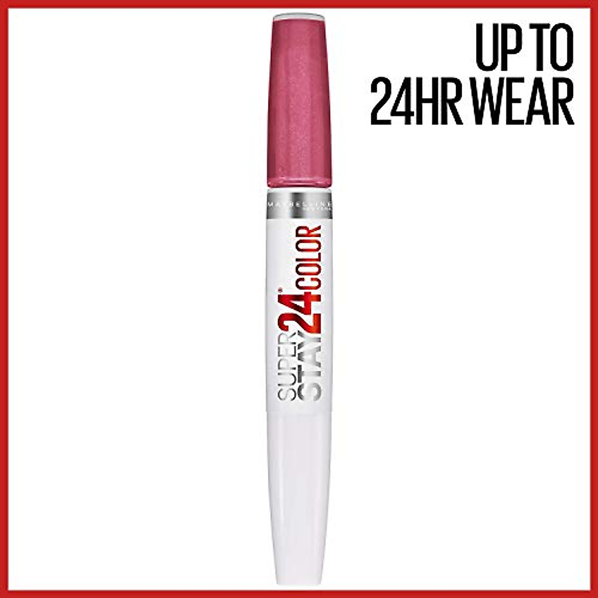 Maybelline Super Stay 24, 2-Step Liquid Lipstick Makeup, Long Lasting Highly Pigmented Color with Moisturizing Balm, Blush On, Pink, 1 Count