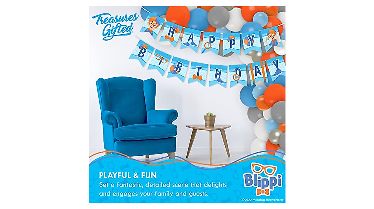 Blippi Birthday Banner - Fun Blippi Party Supplies for Kids