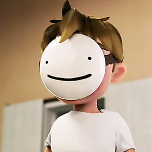 RRANYF Dream Mask, Halloween White Mask, The Dream - Mask Music Song Video same,Singers Mask, Party, Dance, Cosplay Props…