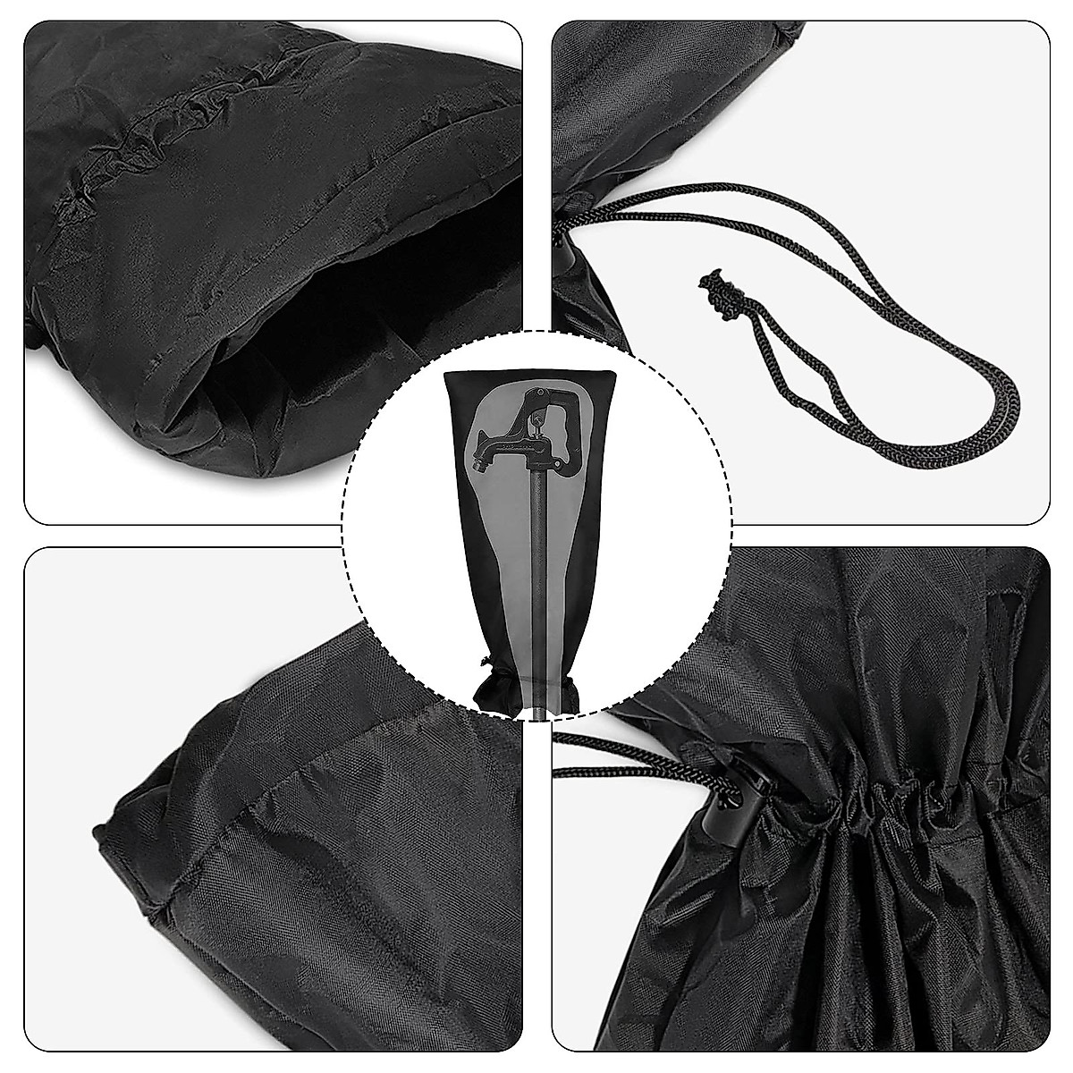 Outdoor Faucet Cover Socks for Winter Freeze Protection, Homsky 28" L x 15"W Large Faucet Covers for Outside, Reusable Outdoor Yard Spigot Cover, Antifreeze Long Water Insulated Faucet Cover Socks