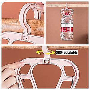 ZYDZ Closet Organizer Clothes Hangers, 6 Pack with 9 Holes Multifunctional Magic Space Saving Home Room Bedroom Organization and Storage for Wardrobe Heavy Clothes, Shirts, Pants, Dresses, Coats