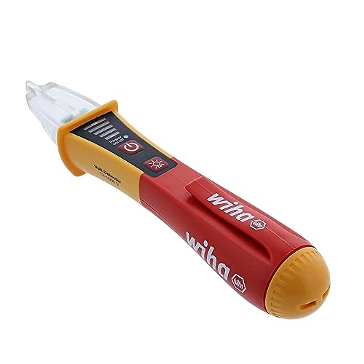 Wiha Non-Contact Voltage Tester Category IV 12-1000V AC with Flash Light - 25506, Red