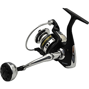 Fishdrops Fishing Reels Spinning, Lightweight Spinning Reel, 15.5 LBs Max Drag, 5.1:1/5.5:1 High Speed Ultra Smooth Powerful with CNC Aluminum Spool Spinning Reels Freshwater(Black/Gold)