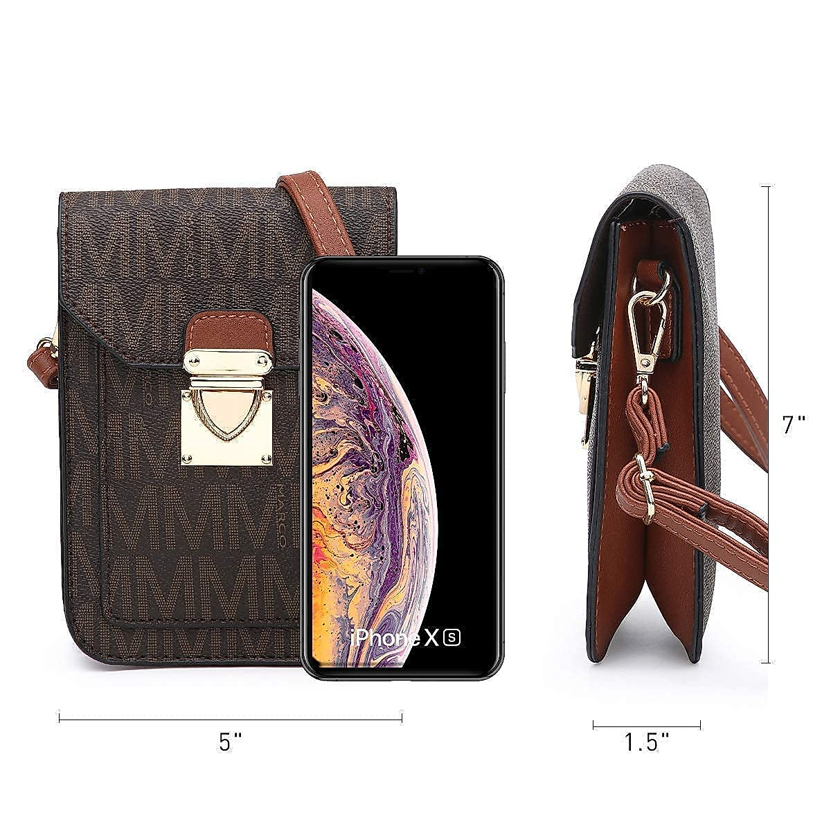 MKP COLLECTION Women Fashion Anti Theft Backpack and Small Crossbody Cell Phone Purse