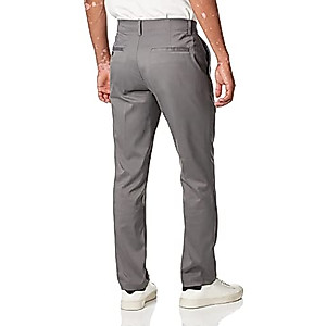 PGA Tour Men's Flat Front Active Waistband Golf Pant With A Classic Fit, Moisture-Wicking And Sun Protection (Sizes 30 - 54), Quiet Shade, 36W x 30L