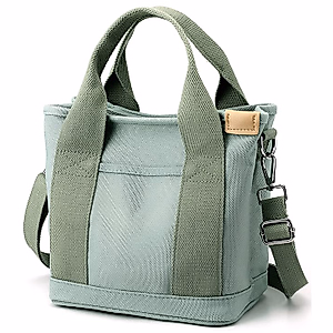 Small Tote Bag with Zipper Tote Bag for Women Canvas Shoulder Bag Crossbody Bag Satchel Hobo Bag Messenger Bag 2023