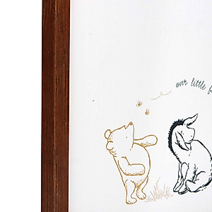 Disney Winnie the Pooh Our Little Family Framed Wood Wall Decor - Adorable Winnie the Pooh Wall Art for Home Decor