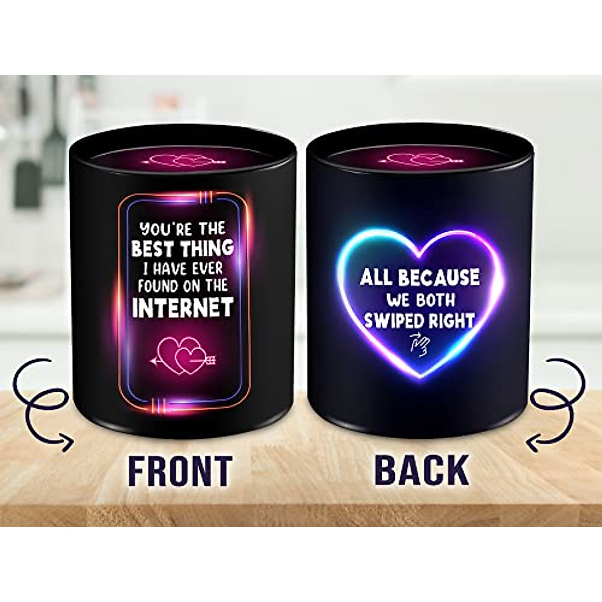 Couple Gifts for Her, Him, Gifts for Girlfriend, Boyfriend, Valentines Day, Anniversary, Christmas, Birthday Gifts for Couple, Funny Husband and Wife Gifts, Vanilla, Lavender Scented Candle 10oz