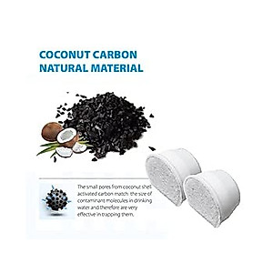 Nispira Water Filter Replacement for Drinkwell Pet Dog Cat Water fountain Avalon, Pagoda, Seascape, Sedona. 24 Packs