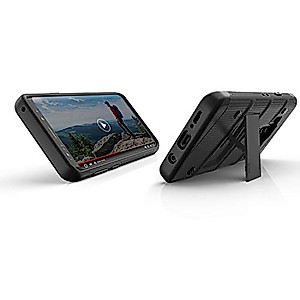 ZIZO Bolt Series for Samsung Galaxy S9 Case Military Grade Drop Tested with Tempered Glass Screen Protector Holster Black