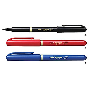 三菱鉛筆 Mitsubishi Pencil MYT7.24 Water-Based Pen, Rib, Fine Point, Black, 10 Pens