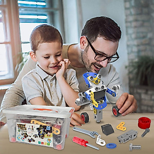 HISTOYE Building Toys for Kids Age 4-8 Erector Sets for Boys Age 6-8-12 Stem Toys for 5+ Year Old Boys Robot Building Kit for Kids DIY Building Blocks Construction Toys Gifts for 4 5 6 7 8+ Years Old