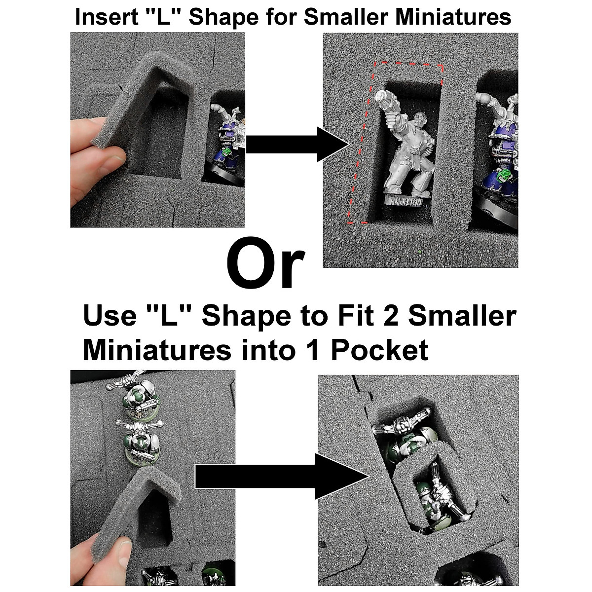 Case Club 123+ Miniature Figurine Hard Shell Carrying Case - Fits Warhammer 40k, DND, Battletech, Citadel & More! This Tabletop Army Travel & Storage Case Will Organize Your D&D and Warhammer 40k Set
