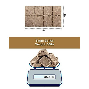 KAMaster 24 Squares Starter Blocks for Big Green Egg,Fire Starter Squares Waterproof Easy Fire Charcoal Starter Perfect for Barbecue Grills, BGE, Kamado Joe,Smokers, Wood Stove