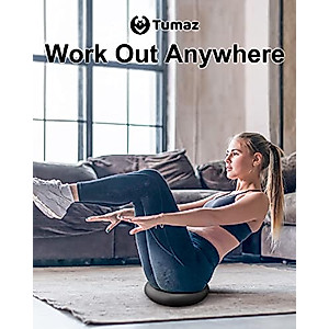 Tumaz Wobble Cushion - Wiggle Seat to Improve Sitting Posture & Stay Focused for Sensory Kids, Balance Disc to Relief Back Pain & Core Strength & Flexible Seating [Extra Thick, Pump Included]