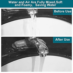 Wozoohyi Faucet Aerator 6PCS Sink Aerator Replacement Parts, 2.2 GPM Kitchen Sink Aerators Regular Standard,Bathroom Sink Aerator with Gasket,Kitchen Sink Aerators (A-Silver 6Pcs)