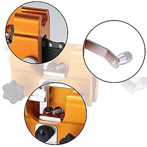 WEIKUELE Chainsaw Chain Sharpening Jig,Chain Saw Blade Sharpener Kit,Hand Crank Chainsaw Blade Sharpener?Chainsaw Sharpening Kit Suitable for All Kinds of Chain Saws (Large)