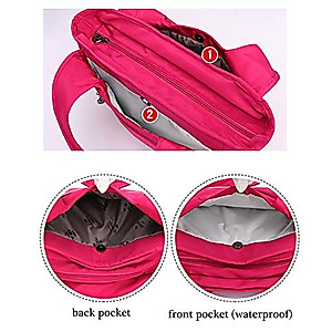 Collsants Nylon Lightweight Handbag for Women Waterproof Tote Shoulder Purses Bag