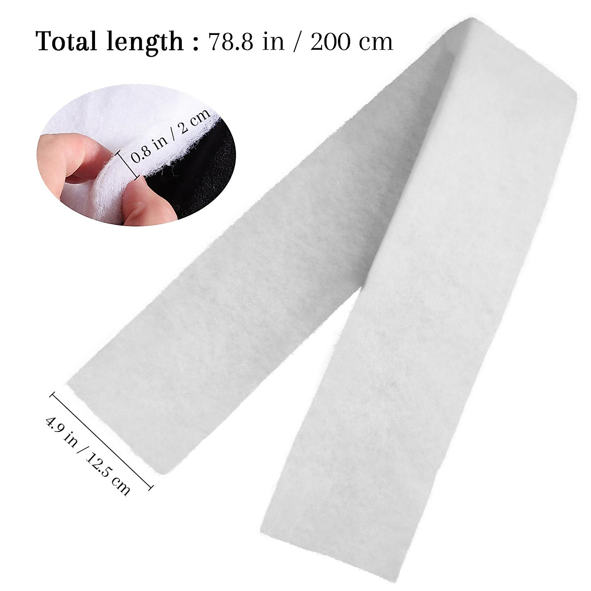 Hemobllo Aquarium Filter Media Filter Pad, Biochemical Filter Cotton Foam Thicken Sponge Roll, Fish Tank Filter Pad Cut to Fit Most Fish Tank Water Cleaning Supplies (200cm x 12cm)