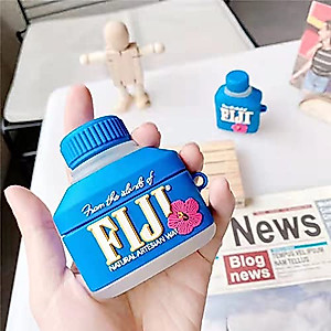 Case for Airpod New 3rd Generation Soft Silicone 3D Cute Funny Cool Fun Cartoon Character Kawaii Fashion Cover with Keychain for Man Kids Teens Boys Girls (Water Bottle)