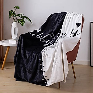 Hubby and Wifey Blanket Wedding Gifts For Couples - Unique Bridal Shower Mr and Mrs Gifts Bride To Be Gifts His And Her for Newlywed Valentines Day Christmas Anniversary Married Gifts（60"x50"）