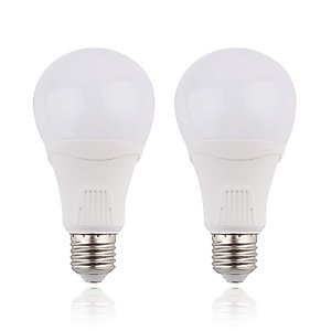 Motion Sensor Light Bulb Outdoor Indoor, 15W (100W Equivalent) Daylight 5000K 1500LM E26 A21 Radar Motion Activated Dusk to Dawn Light for Stairway, Hallway, Porch, Garage, Driveway, Patio, 2 Pack