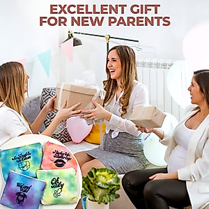 Loud Mama Diaper Bag Organizing Pouches – Premium Diaper Bag Organizer Set with 4 Pouch Bags – Practical and Versatile Pouches for Organization with Tie-Dye Patterns – Cool and Chic – Assorted Pack