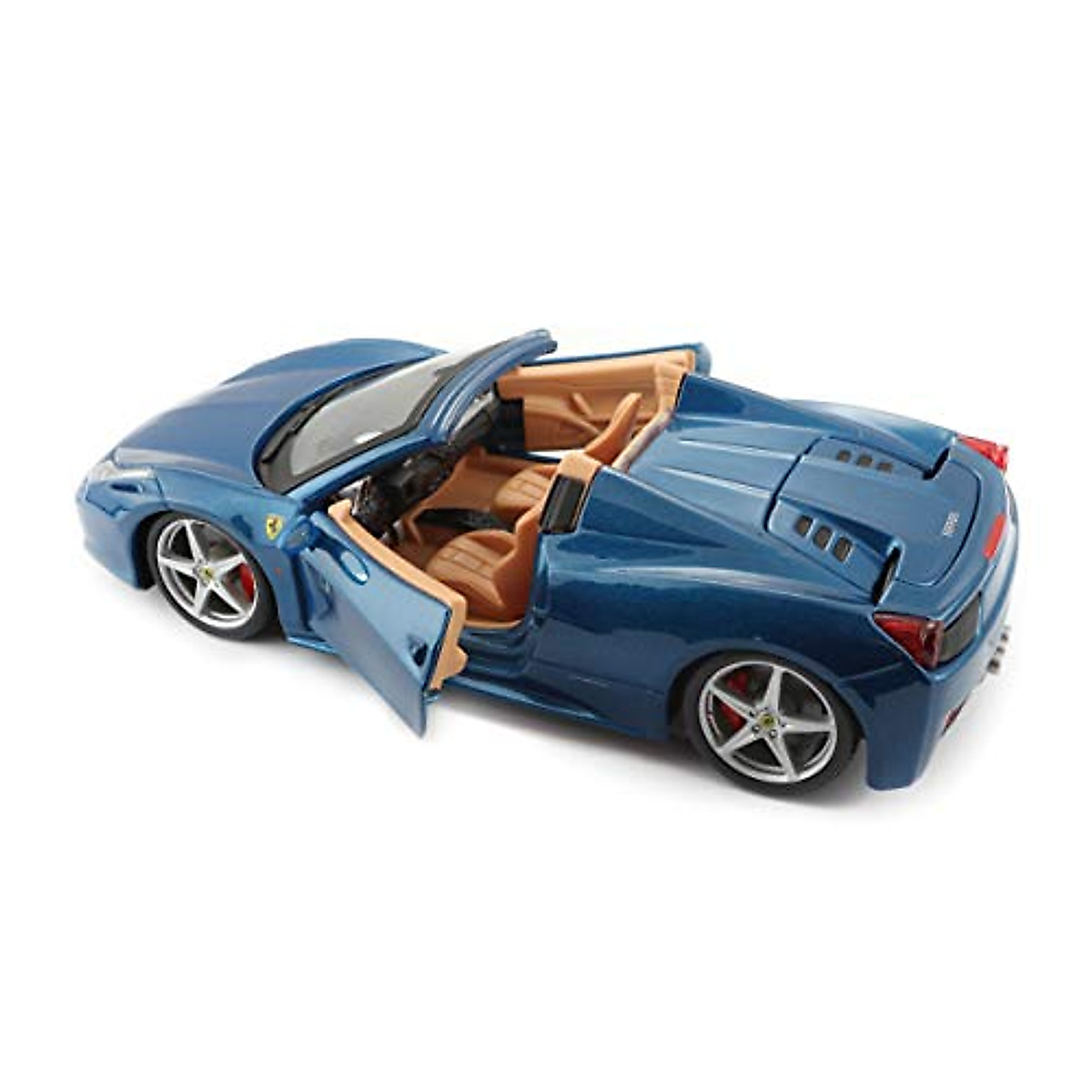 Bburago B18-26017 1:24 Scale Race and Play of The Ferrari 458 Spider Sports Car Die-Cast Model