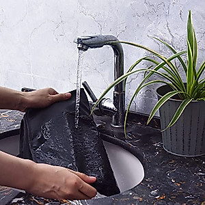 GRANNY SAYS 4-Shelf Hanging Organizer, Closet Hanging Shelves, Closet Hanging Storage Organizers, Organization for Bedroom, Living Room, Baby Nursery, Camper Accessories, Black, 1-Pack