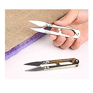 Cotchear Thread Scissors, 4.1 inch High-Carbon Steel Blades for Snip Thread, Yarn, Embroidery Handheld Snippers