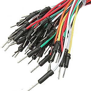 RGBZONE 130pcs Solderless Flexible Breadboard Jumper Wires Male to Male for Arduino Breadboard and Robotics and Raspberry