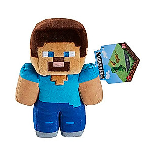 Mattel Minecraft Basic Plush Character Soft Dolls, Video Game-Inspired Collectible Toy Gifts for Kids & Fans Ages 3 Years Old & Up