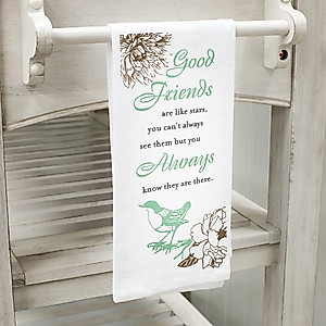 Good Friends are Like Stars 18 x 22 All Cotton Flour Bag Style Kitchen Tea Towel