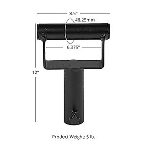 Titan Fitness Single Handle Fat Grip Landmine Press, 1.3" Dia. Smooth Grip, Fits Over Olympic Bar Sleeve & Secures with Threaded Stop Pin, Ideal for Rows, Overhead Presses, Upright Rows, Curls