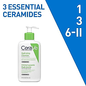 CeraVe Hydrating Cleanser | 236ml/8oz | Daily Face & Body Wash for Normal to Dry Skin