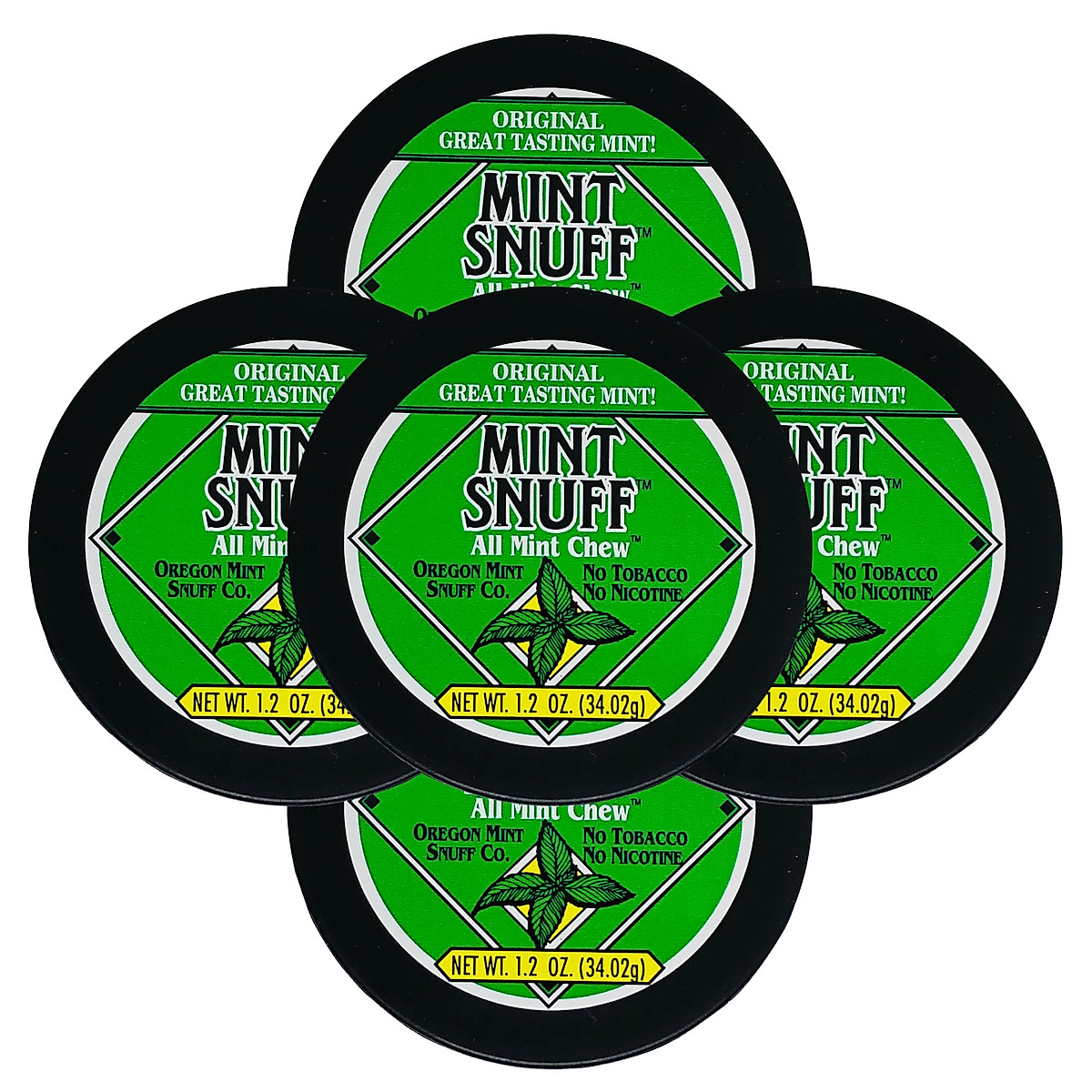 Oregon Mint Snuff Co. - Mint (5 Cans) - Includes DC Skin Can Cover (Come & Take It MB)