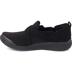 BZees Womens Indigo Loafer, Black Washable Fabric, 8 US