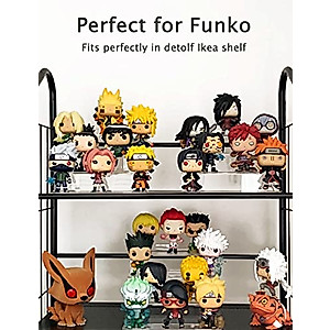 WINKINE Acrylic Riser Display Shelf, 4 Tier Perfume Organizer, Display Riser for Amiibo Funko POP Figures, Tiered Display Stand Small Risers for Display, Acrylic Display for Decoration and Organizer
