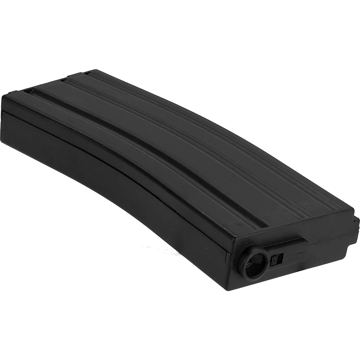 Evike Airsoft - 6mmProShop 140rd Mid-Cap Mag for M4 Airsoft AEGs (Color: Black/Single Mag) - (PID: 55084)